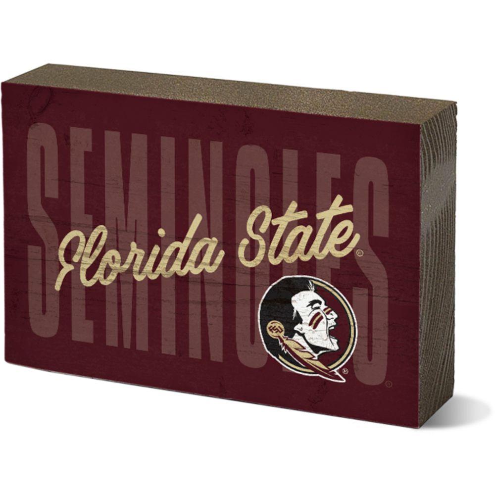 FSU | FSU 3.5" X 5" Block Weathered Mechanic | Alumni Hall