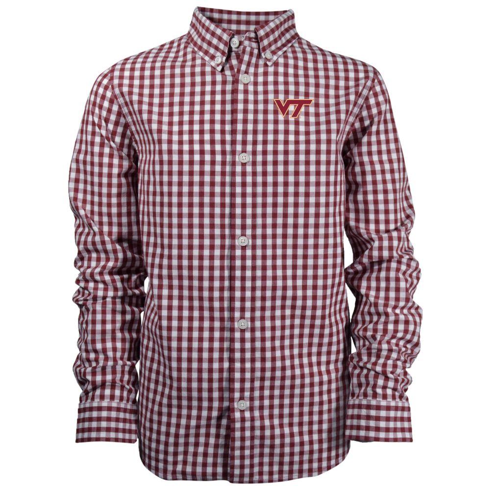 Hokies | Virginia Tech Toddler Lucas Gingham Button Down | Alumni Hall