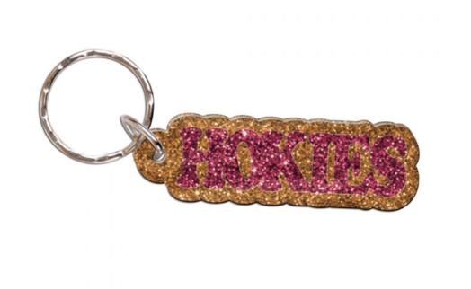 VT | Virginia Tech Glitter Keychain | Alumni Hall