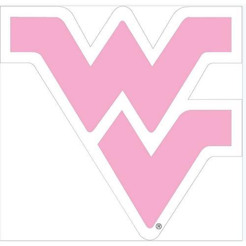 West Virginia Pink WV Logo Magnet (8")
