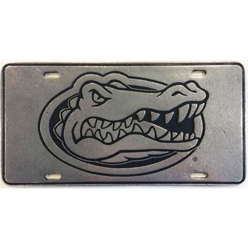 Gators - Florida Pewter Metal Gator Head License Plate - Alumni Hall