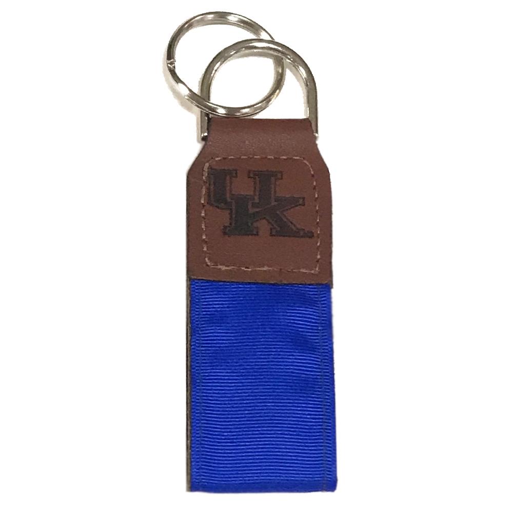 Kentucky Leather Ribbon Key Chain - Alumni Hall