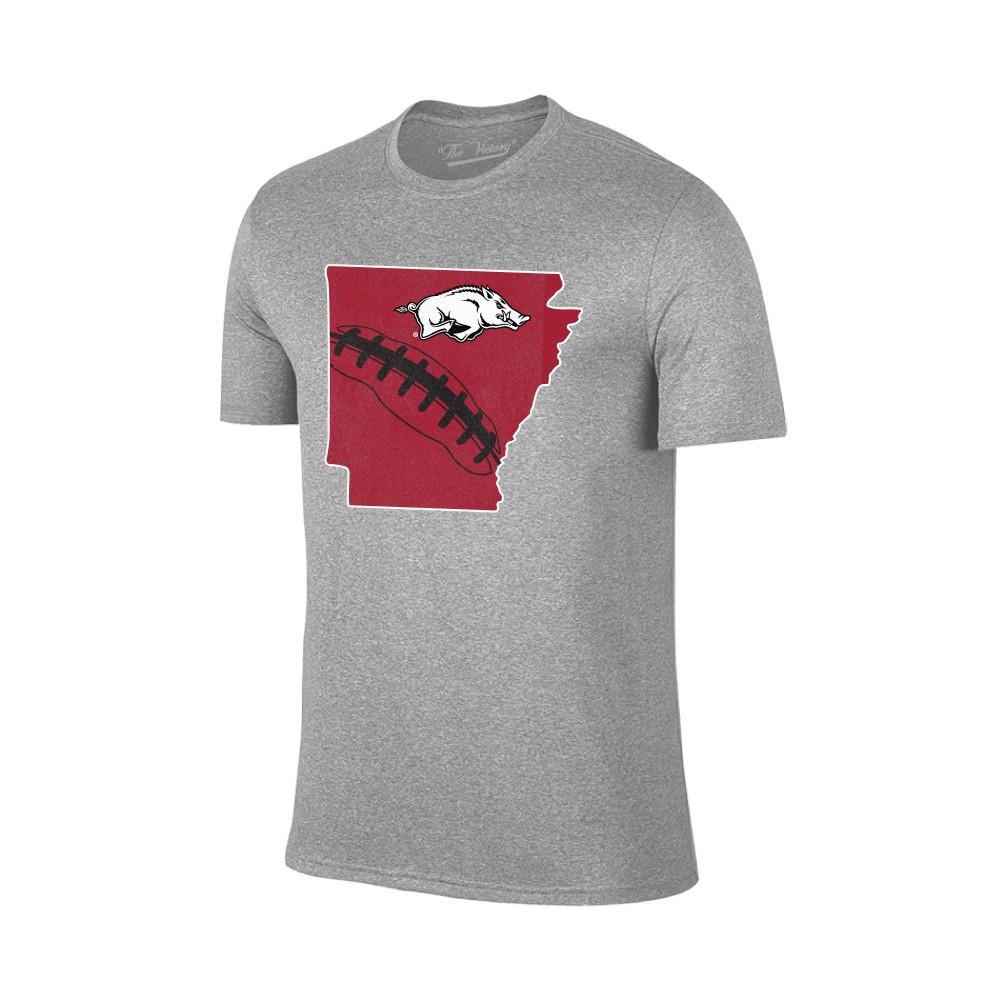 Razorbacks | Arkansas State Outline Football T-shirt | Alumni Hall