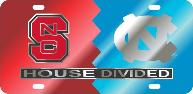 NCAA | House Divided NC State/UNC License Plate | Alumni Hall