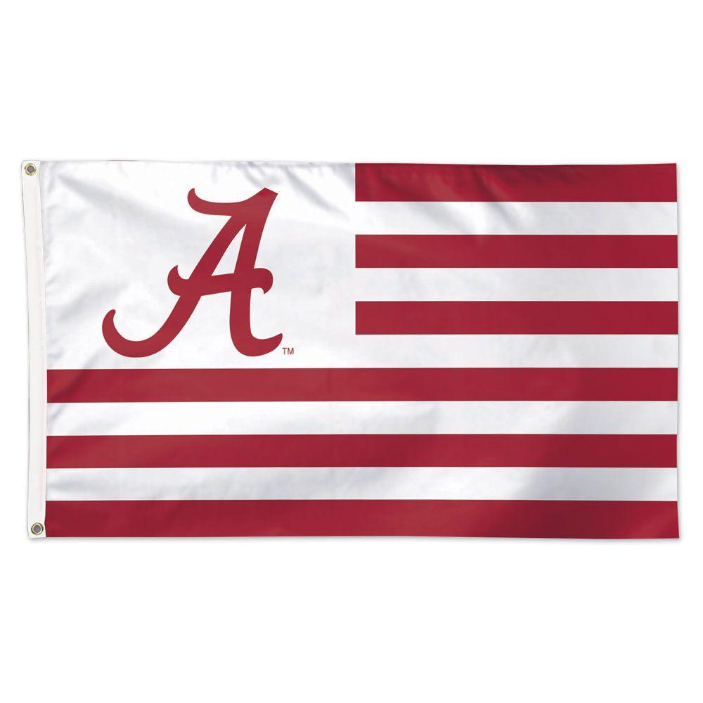 Bama | Alabama Logo and Stripes Flag 3' x 5' | Alumni Hall