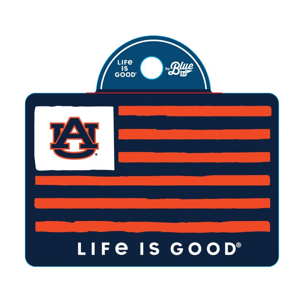 AUB Auburn Life Is Good Flag Decal Alumni Hall aub-auburn-life-is-good-flag-decal-alumni-hall