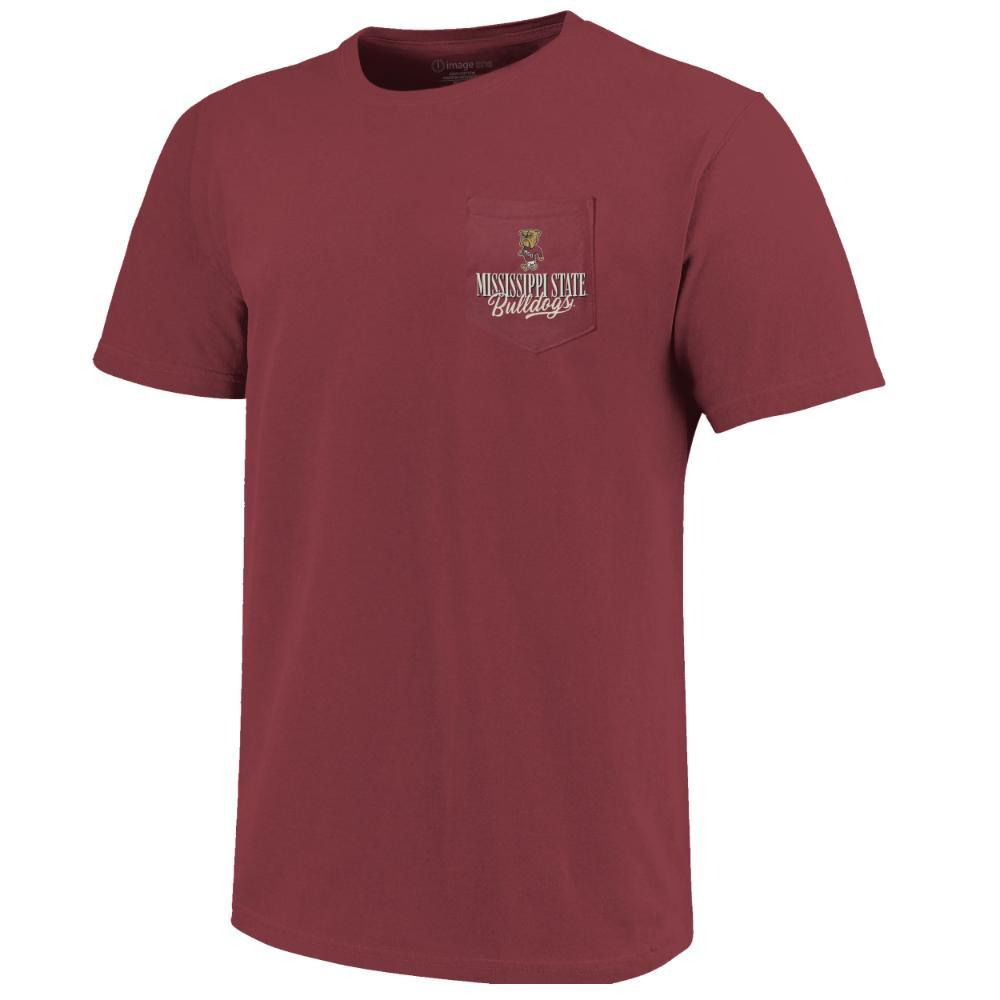 Bulldogs | Mississippi State Stadium Sky Comfort Colors Pocket Tee ...